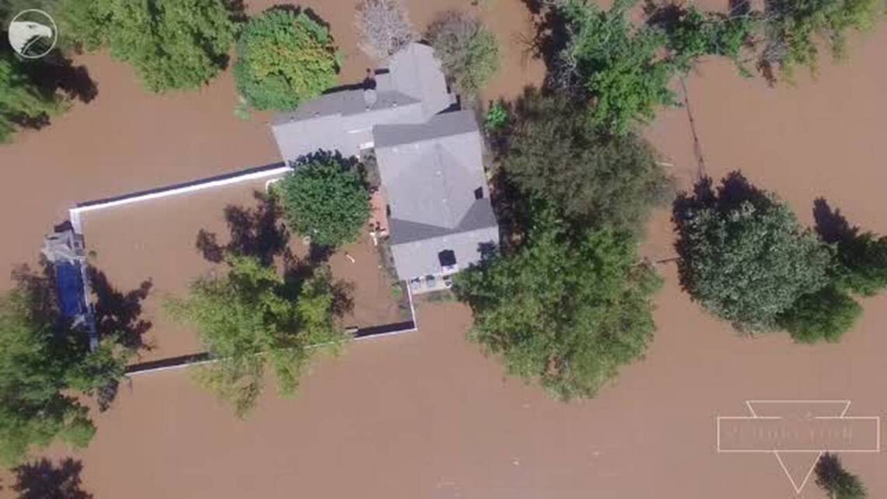 Aerial footage of Sumner County flooding | The Wichita Eagle