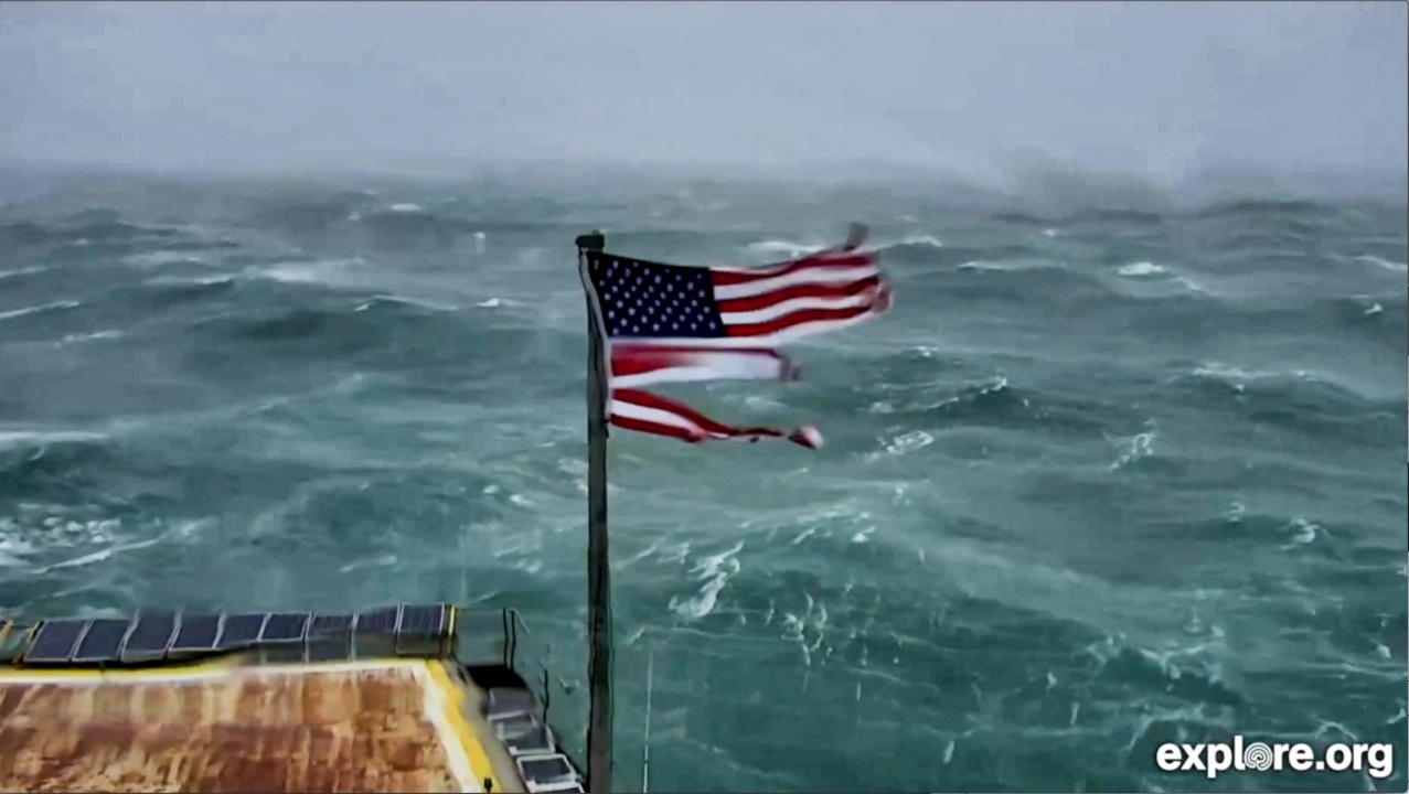 Frying Pan Flag torn by Hurricane Florence sold for thousands ...