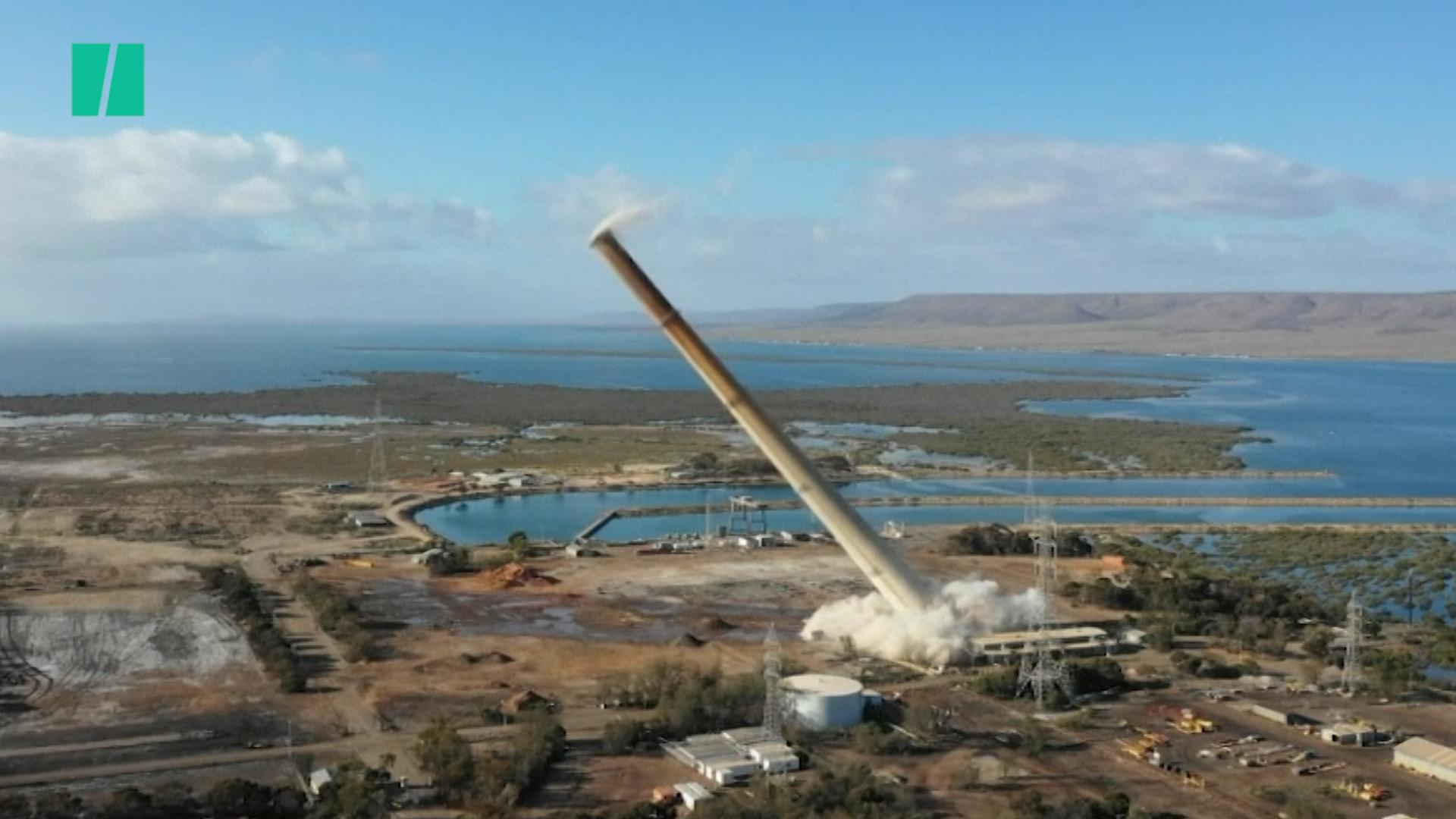 Giant Australian Chimney Stack Explodes, But In A Good Way | HuffPost ...