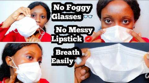 How To Wear Your Mask Properly, No Foggy/Misty Glsses, No Messy ...