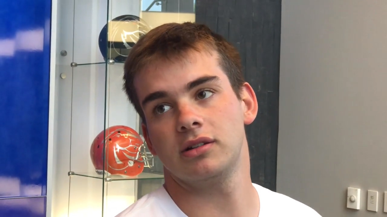 Kicker Eric Sachse talks about his path from Trinity College to Boise ...