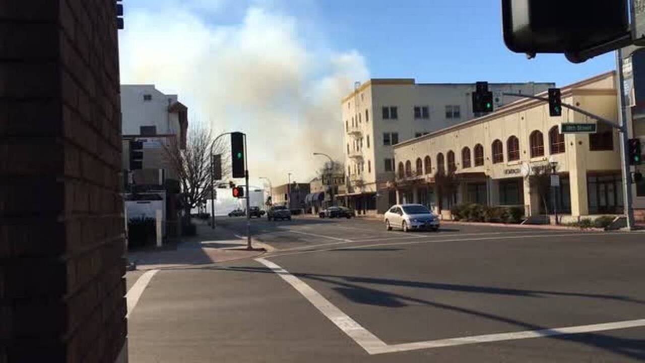 Fire in downtown Merced | Merced Sun-Star