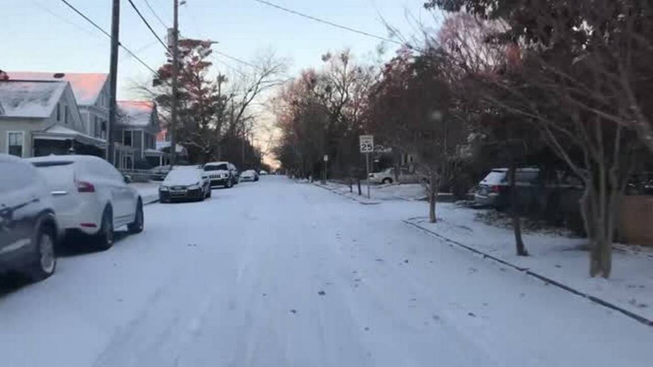 High-speed look at snow and road conditions | Charlotte Observer