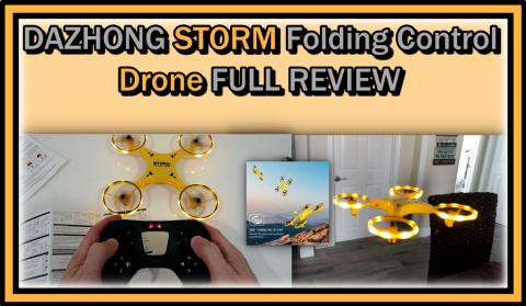 DAZHONG STORM Intelligent Folding Control Drone RC Quadcopter Dual ...