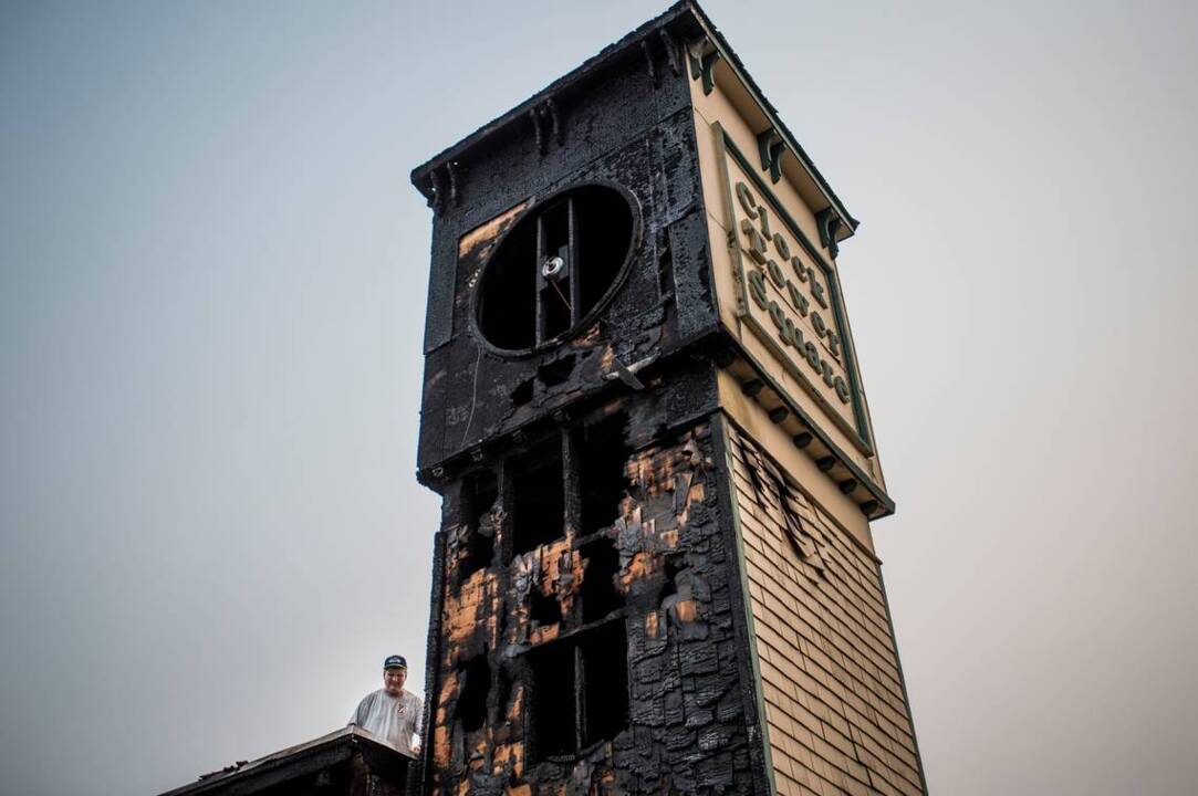 Fire scorch Tacoma's Clock Tower Square tower | Biloxi Sun Herald