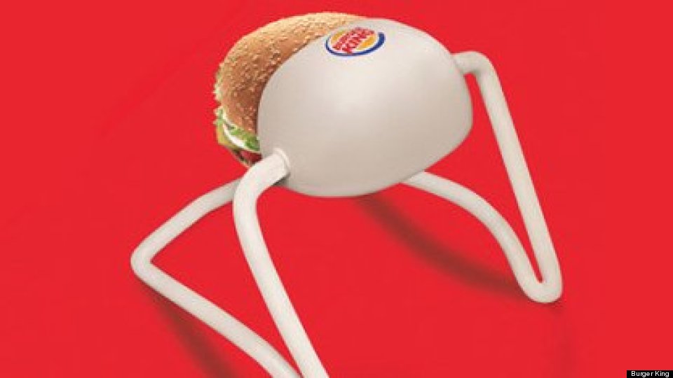 Burger King Introduces "Hands Free Whopper Holder" | HuffPost Videos