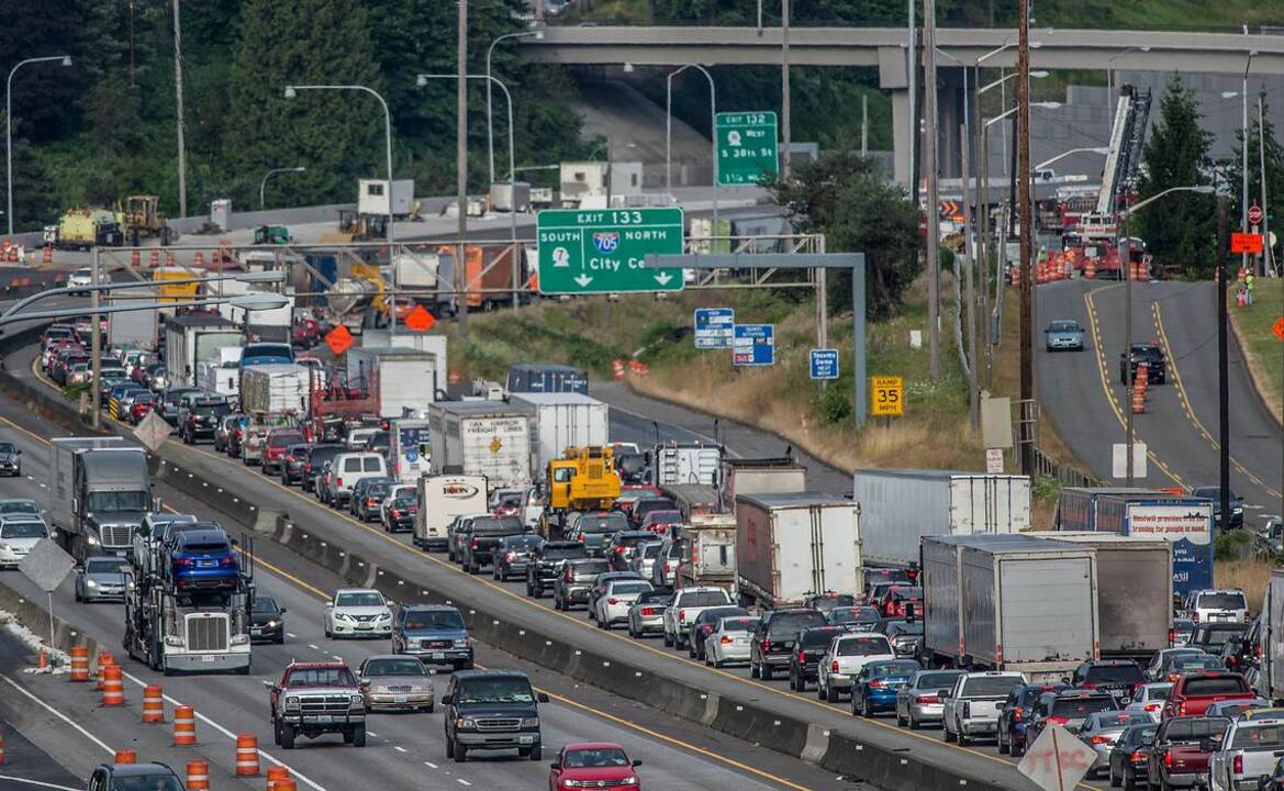 New northbound I-5 alignment, reopening of Exit 133 in time for ...