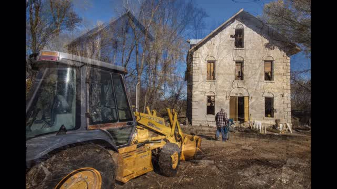 Dan Clothier works on an 1875 grain mill that's a labor of love ...