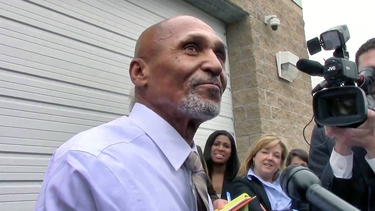 Listen to Joseph Sledge speak after he was released from prison in 2015 ...