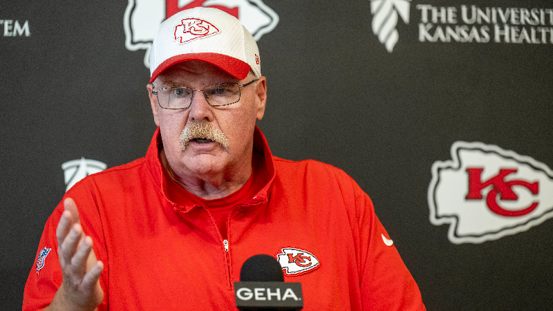 Kansas City Chiefs' Head Coach Andy Reid with injury update on WR ...