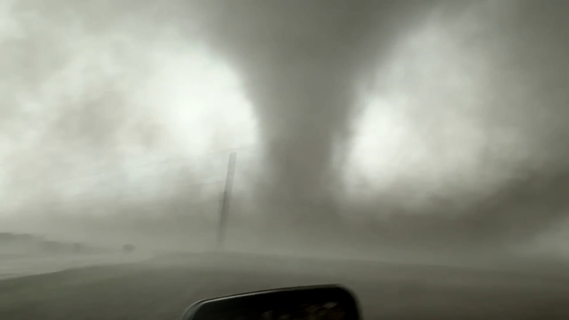 Storm chasers intercept monster tornado in Oklahoma | AccuWeather