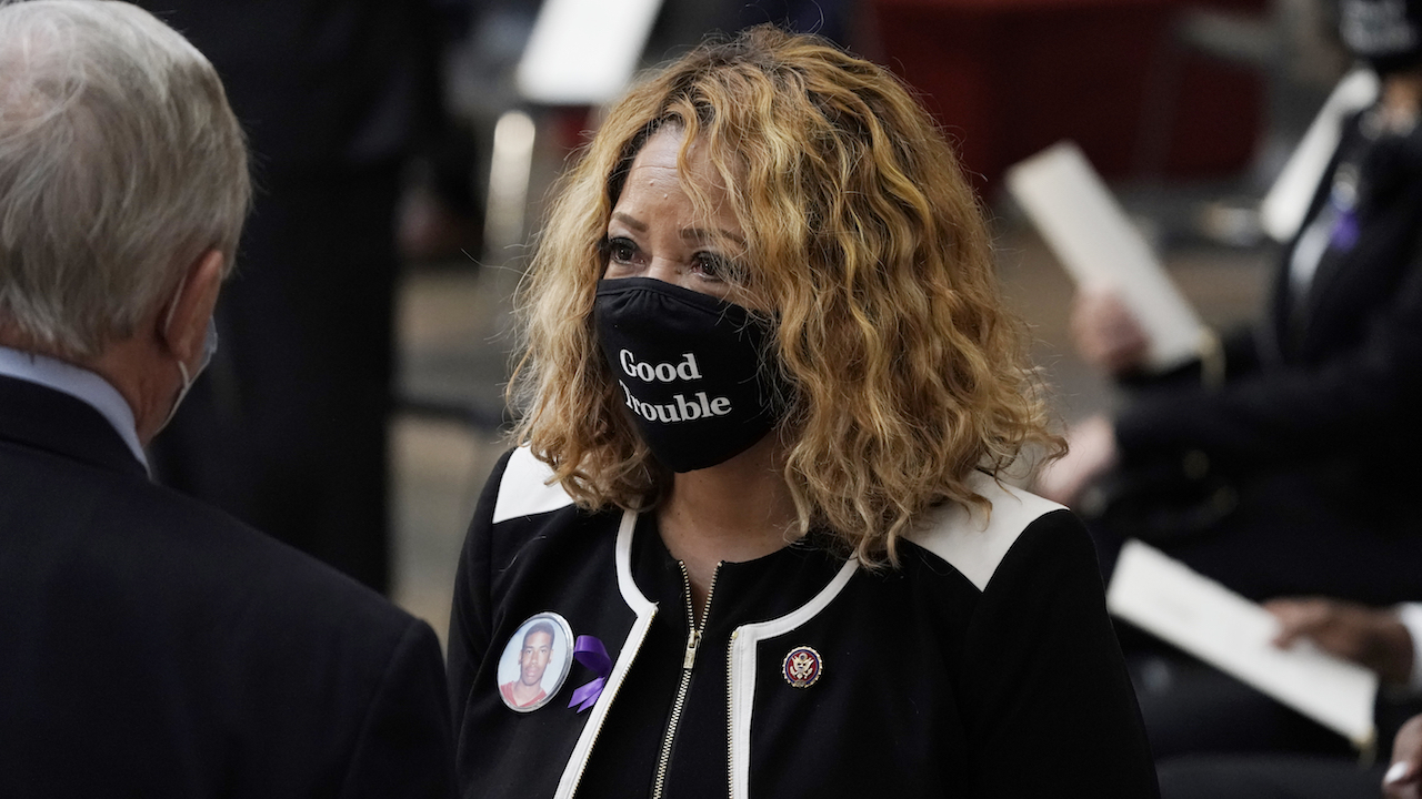 Congress members wear 'good trouble' masks in honor of John Lewis ...