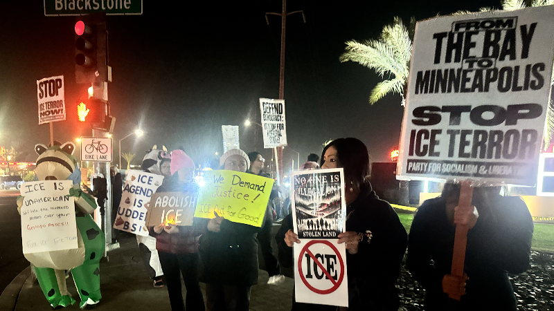 Fresno crowd protests ICE detainments, Minneapolis violence | Fresno Bee
