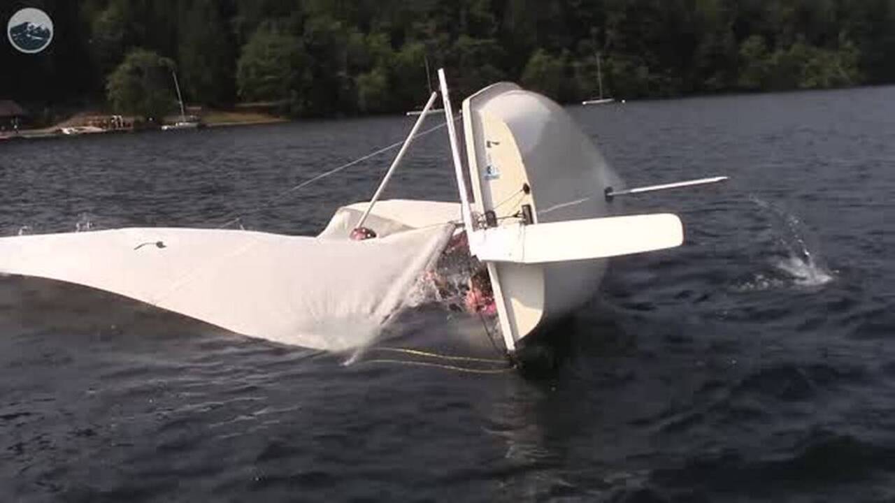 Students in WWU sailing class learn how to properly capsize - and ...
