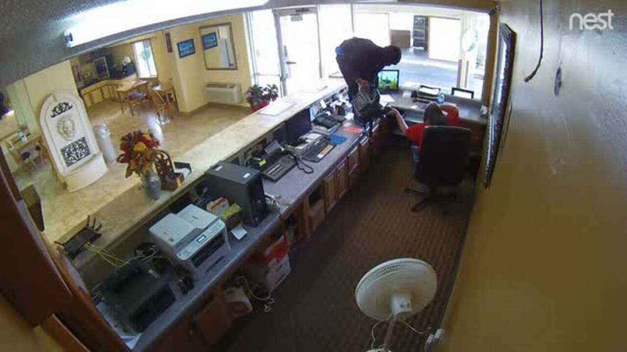 Dramatic video shows motel armed robbery | Sacramento Bee