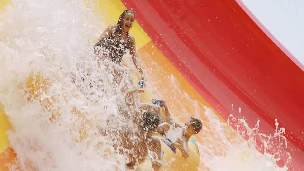 Six Flags' new Typhoon Twister water ride in action | Raleigh News ...