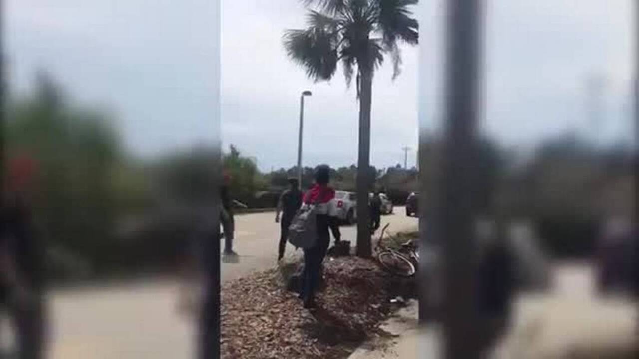 Video shows Florida dad starting fight with son and other teen ...