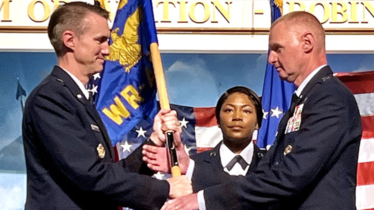 Video: Brig. Gen. Jon Eberlan takes command of Warner Robins Air ...