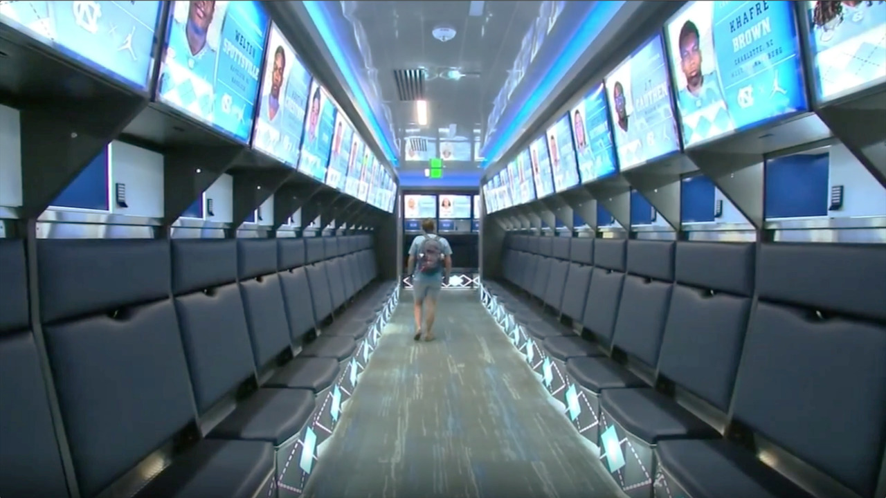 Tour UNC's new football facilities and artificial turf in Kenan ...