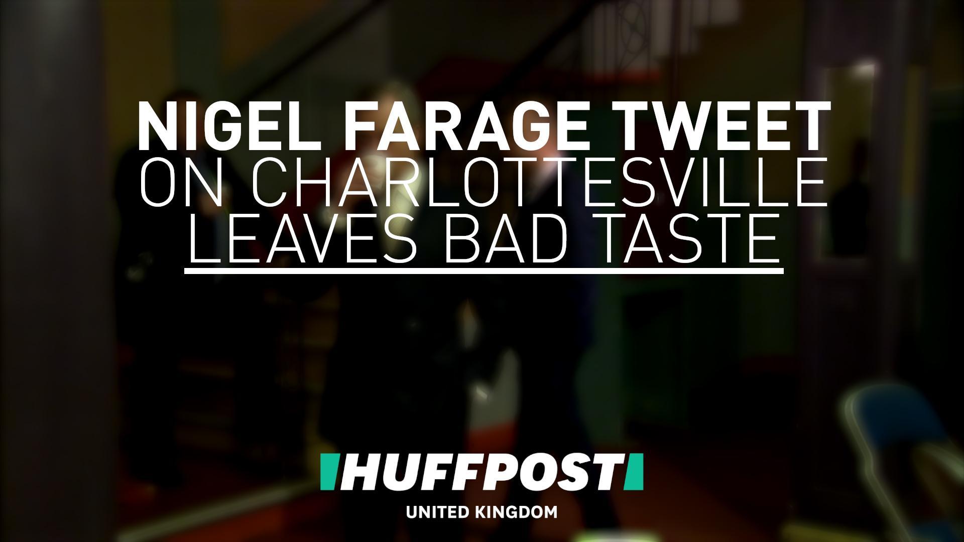 Nigel Farage's Tweet About Nazi Salutes At Charlottesville Rally Goes ...