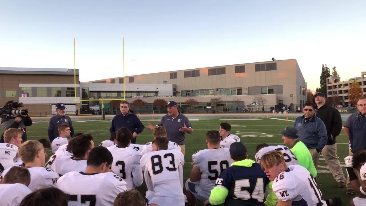 Here is what Central Catholic coach Roger Canepa told his team after a ...