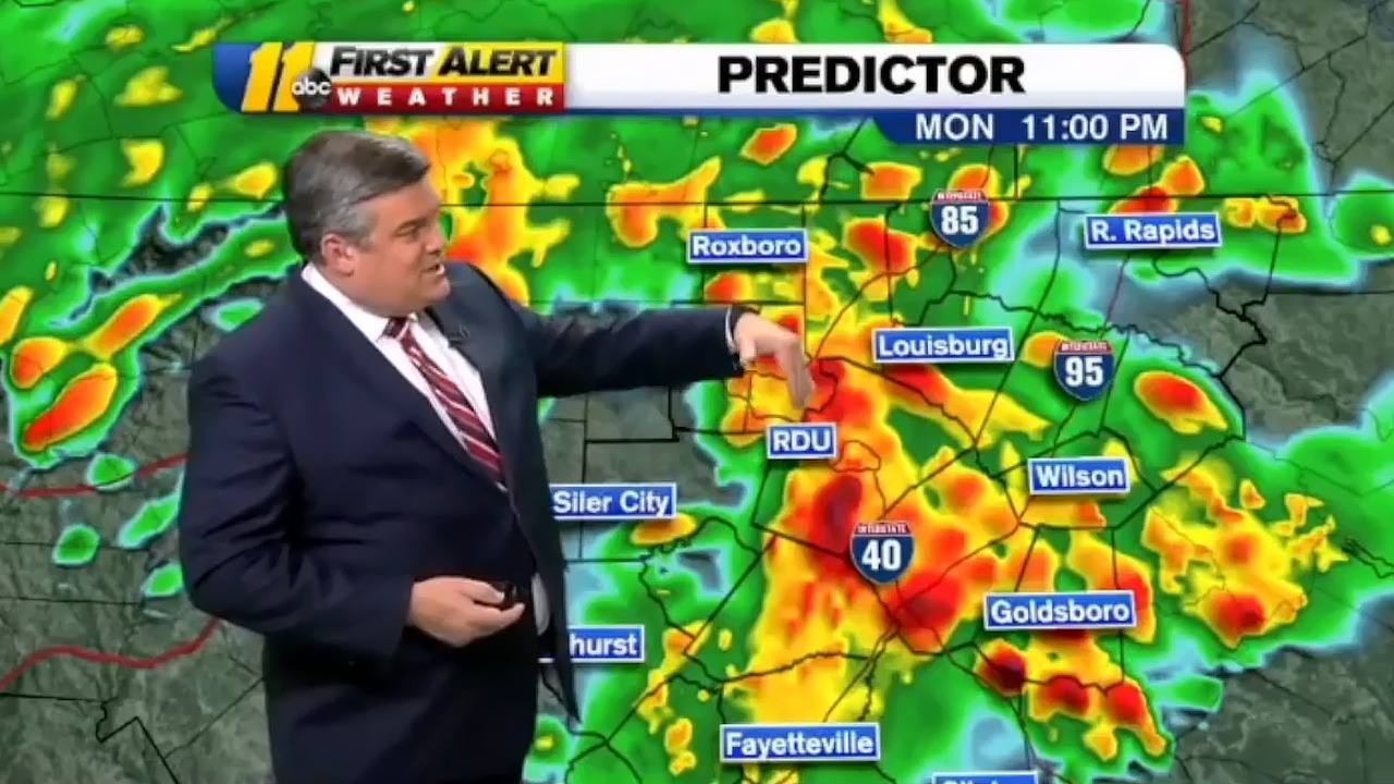 Strong storms push into central North Carolina bringing heavy rain and ...