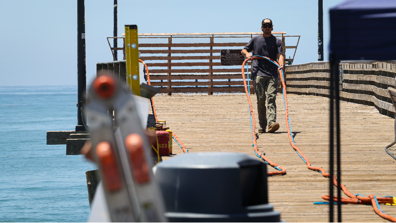 Cayucos, CA pier damage inspected as repair steps start | San Luis ...