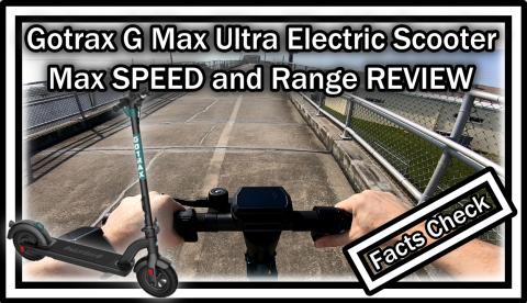 Gotrax G Max Ultra Electric Scooter Max SPEED and Range REVIEW - HideoutTV