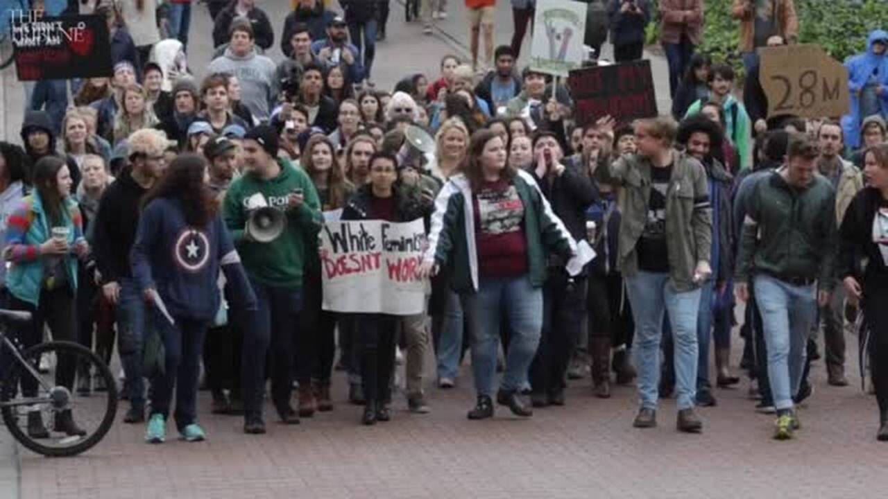 Cal Poly students protest Donald Trump inauguration | San Luis Obispo ...