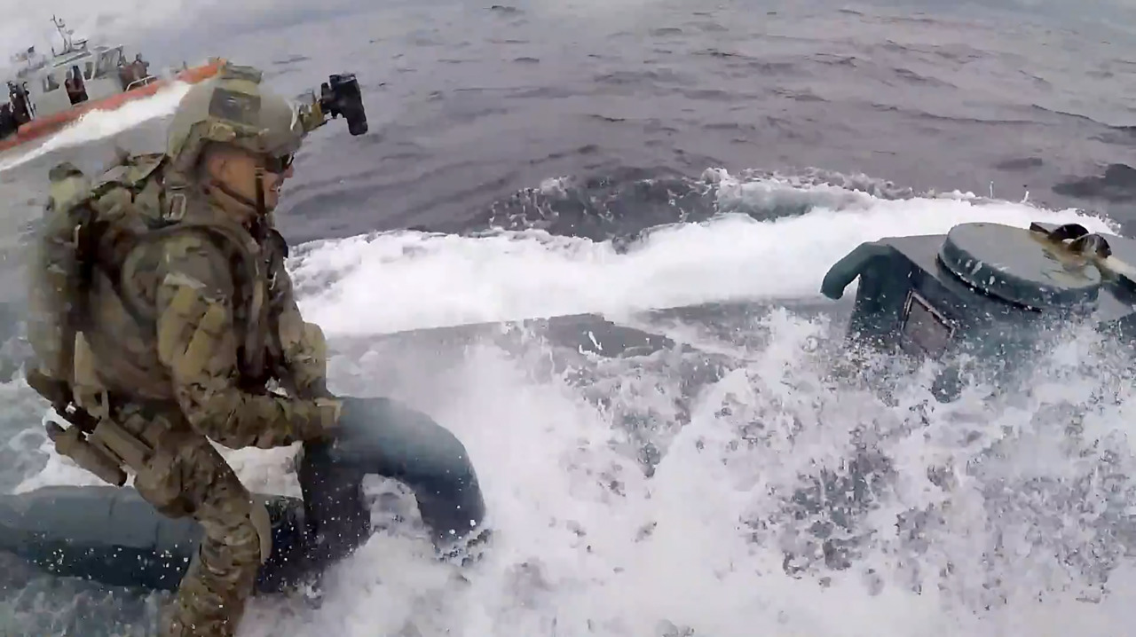 US Coast Guard shows picture inside drug sub seized in video | The ...
