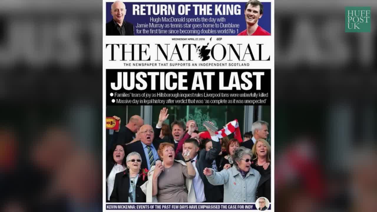 Sun And Times Front Pages Ignore Hillsborough Disaster Verdict ...