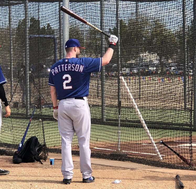Michigan QB Shea Patterson takes batting practice with Rangers | Fort ...