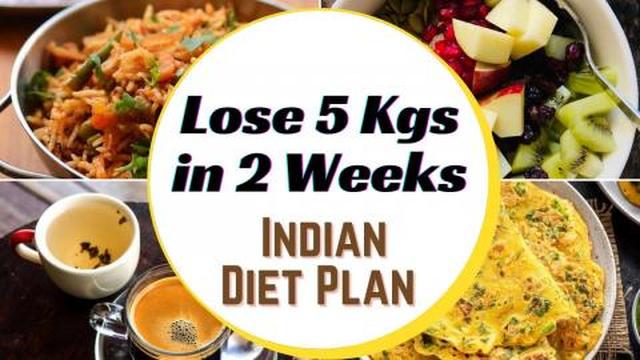 2 Weeks Weight Loss Diet Plan Lose 5 Kgs in 2 Weeks Full Day DietMeal ...