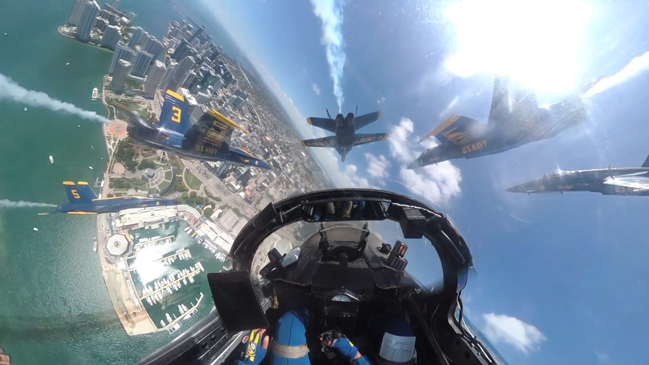 Cockpit video of the Blue Angels flying over Miami | Miami Herald