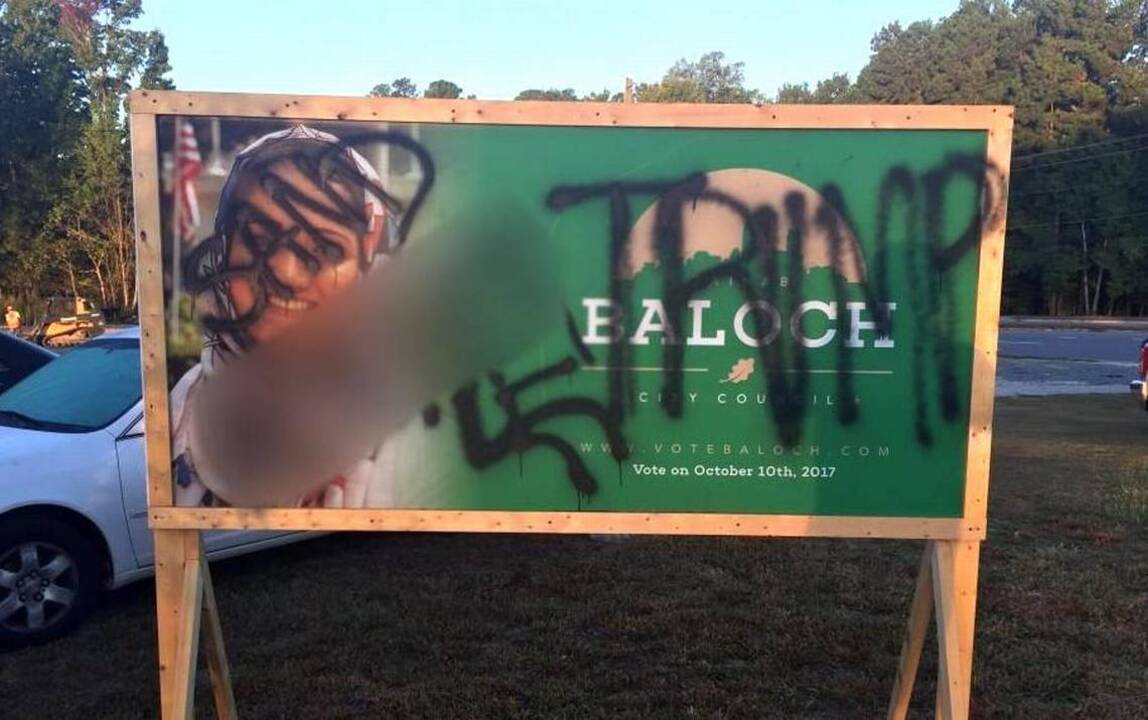 Racial slur, ‘Trump’ painted on campaign sign of Raleigh candidate ...