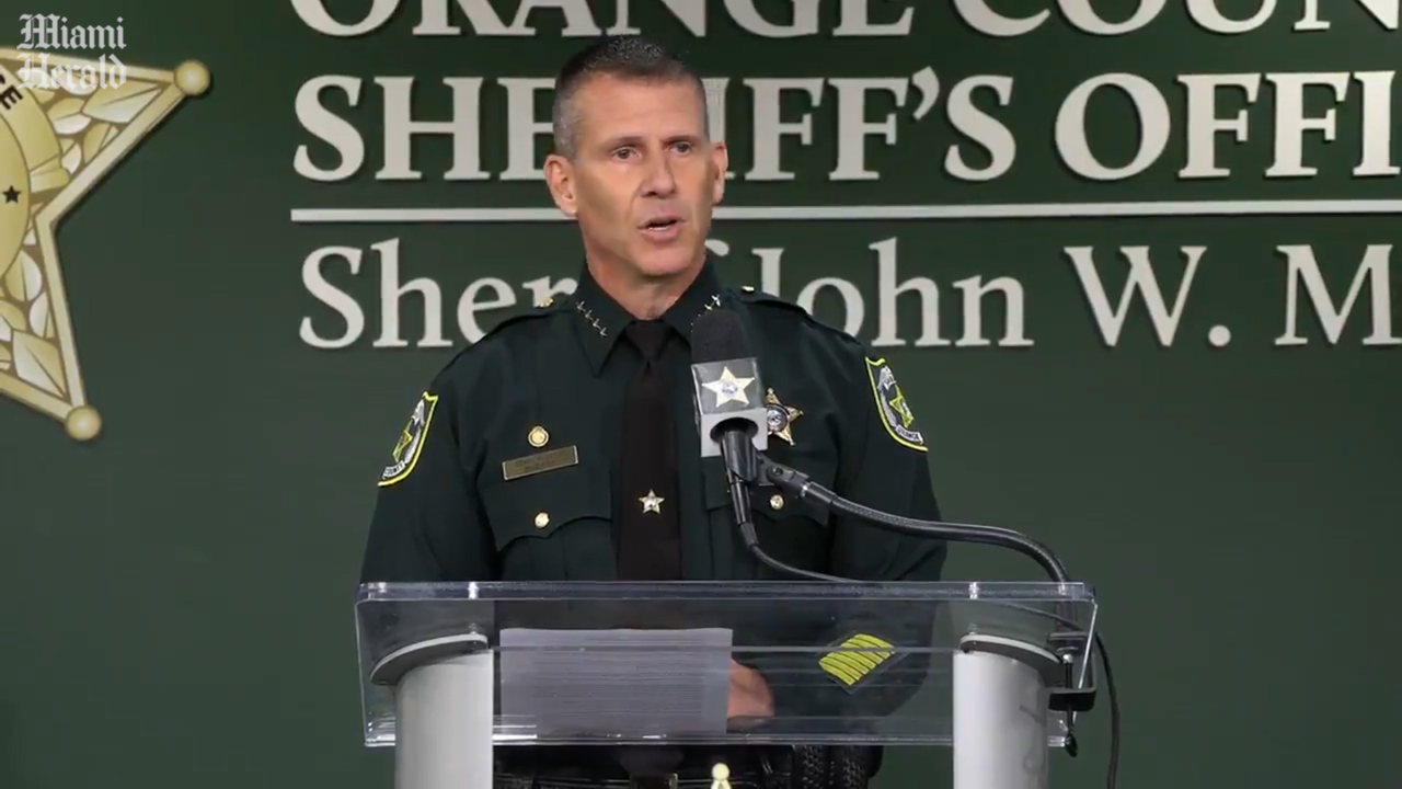 Watch as Sheriff John Mina updates the community on the Miya Marcano ...