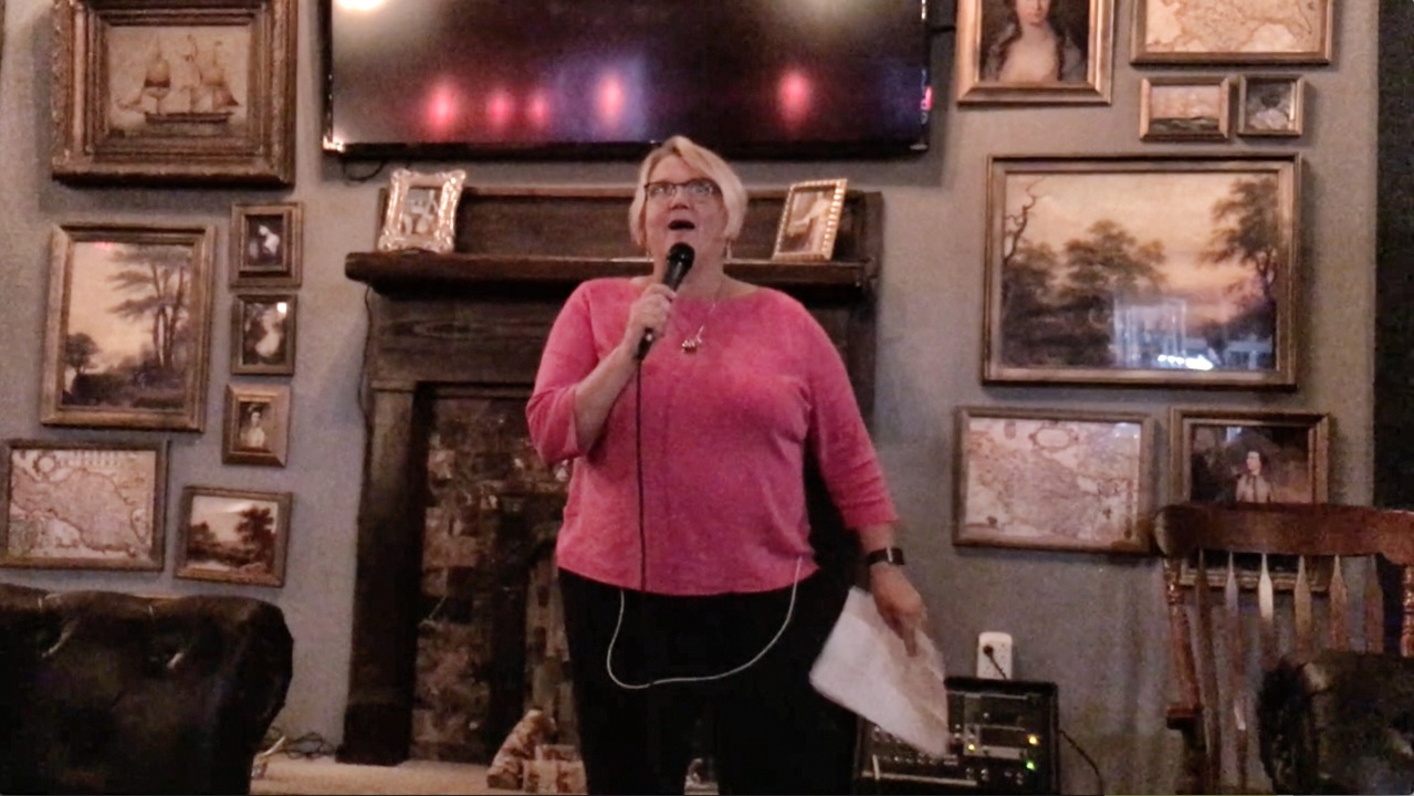 Allison Dahle celebrates after defeating NC state House incumbent Duane ...
