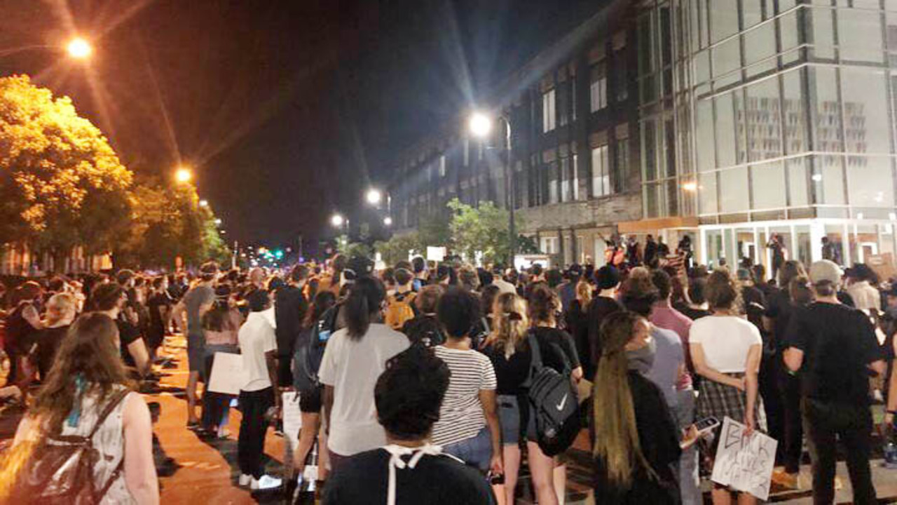 Durham protest march leads to police headquarters | Raleigh News & Observer