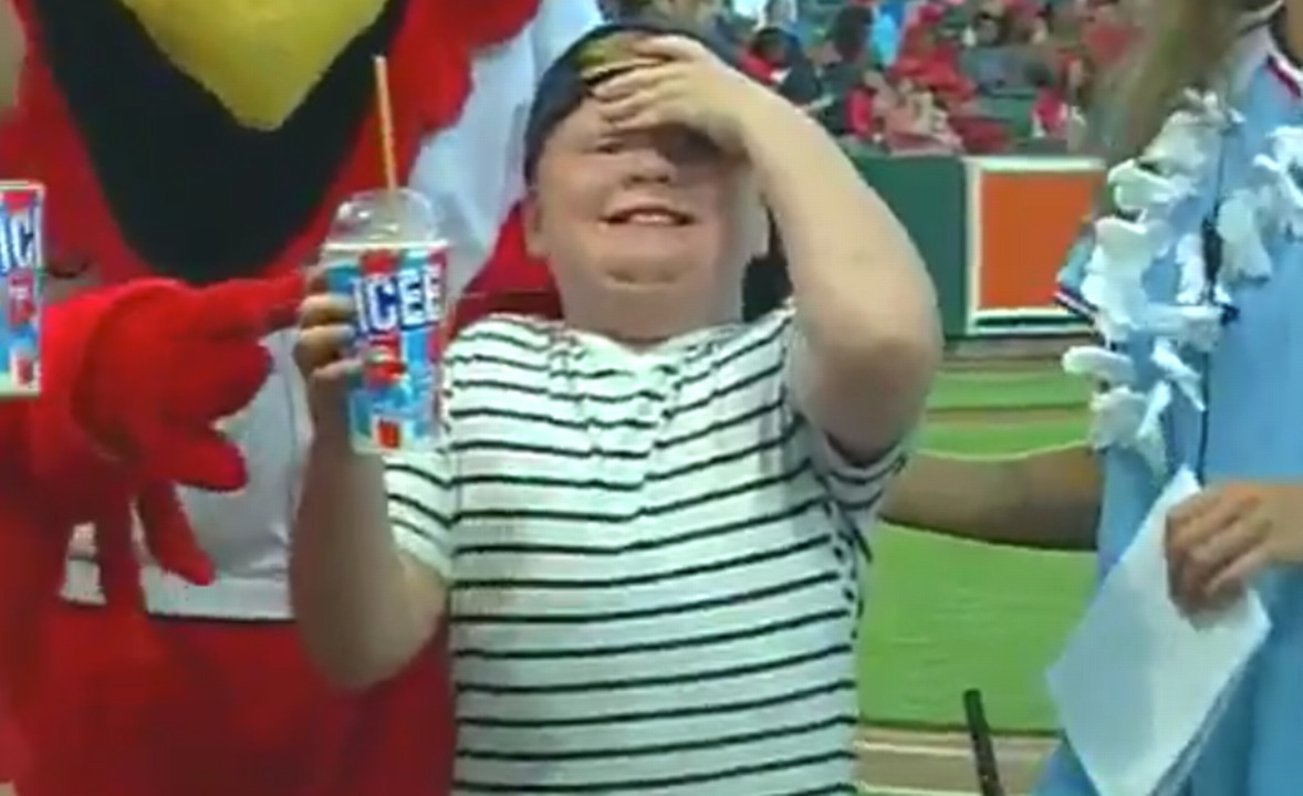 Kid gets massive brain freeze during Icee-drinking contest | Raleigh ...