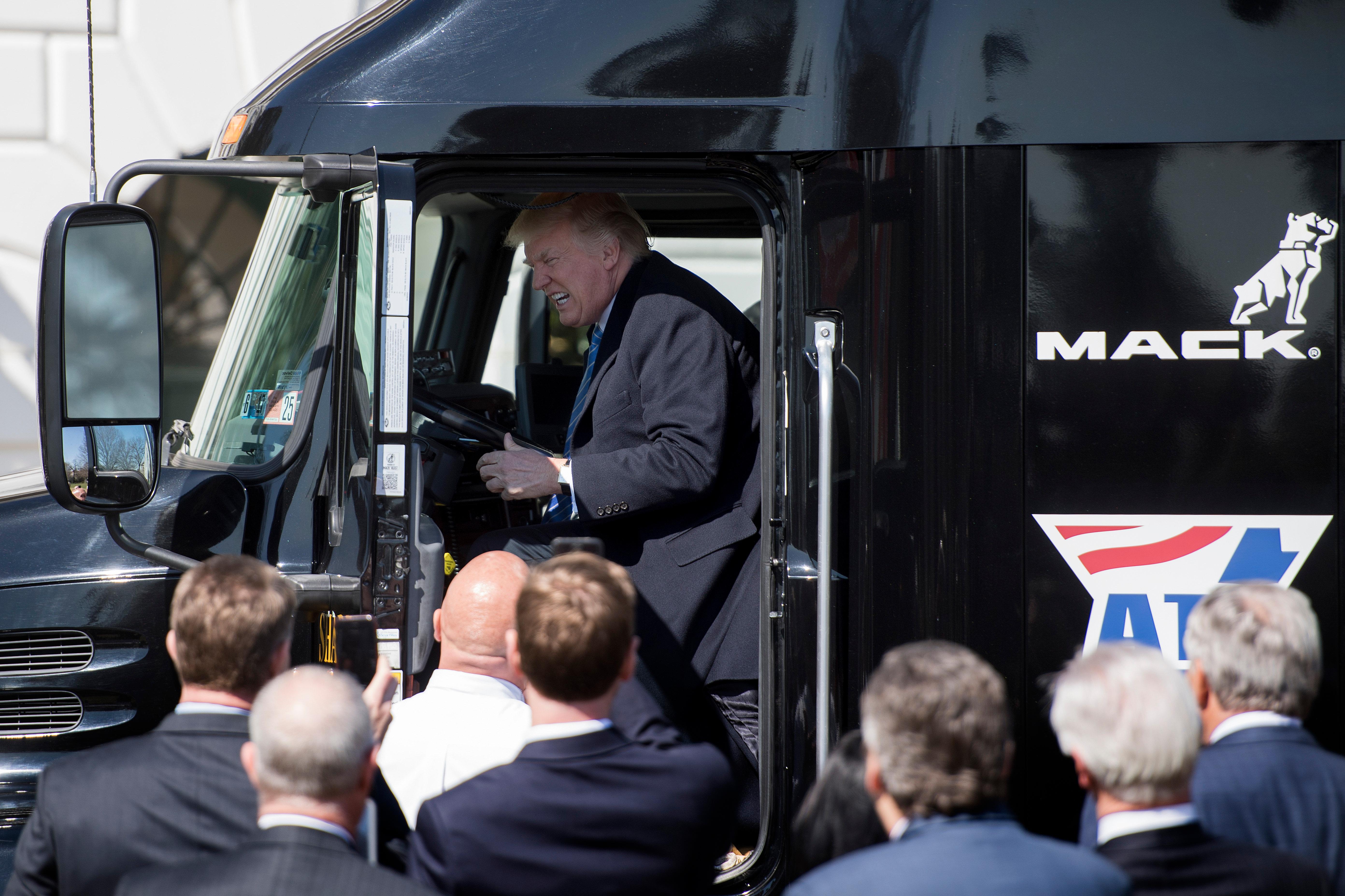 Donald Trump Really, Really Loves Trucks | HuffPost UK News