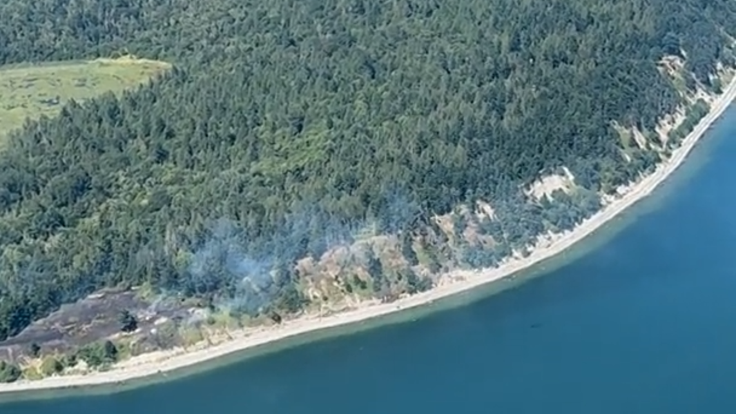 Portage Island fire burns 4 acres in Whatcom County | Bellingham Herald