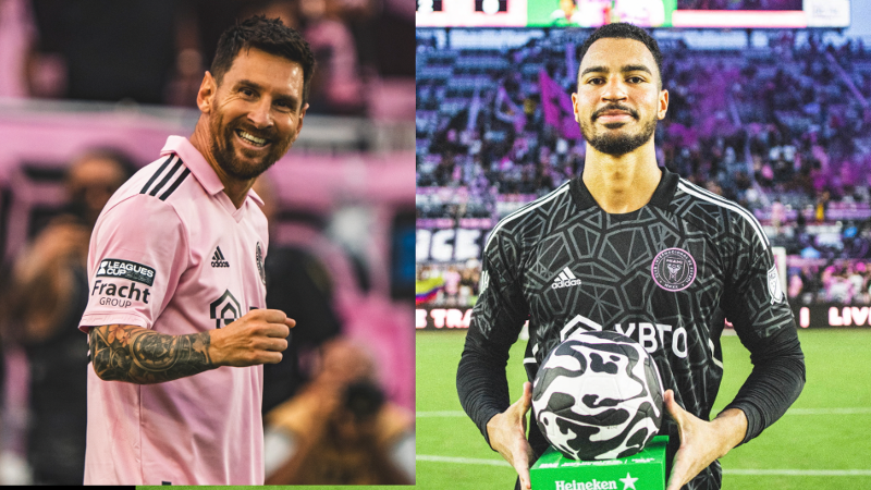 Sacramento goalkeeper Drake Callender plays with Lionel Messi ...