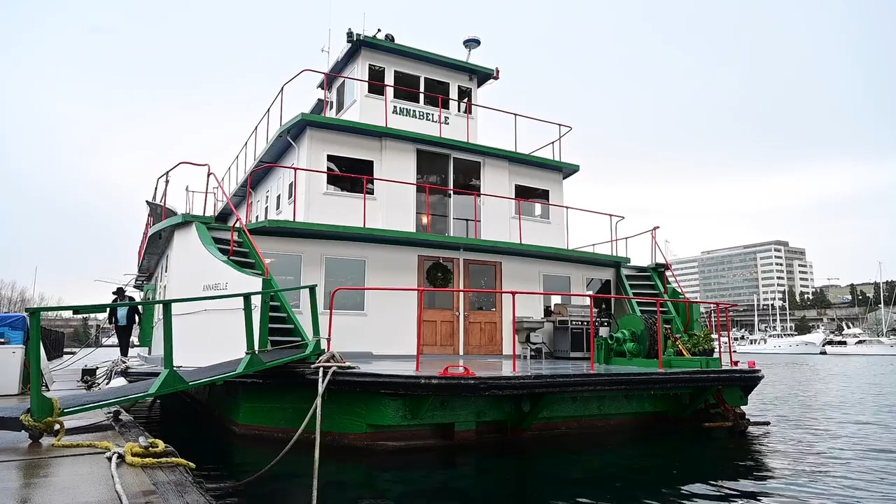 Tacoma ferry boat turned luxury live aboard home is for sale | Tacoma ...