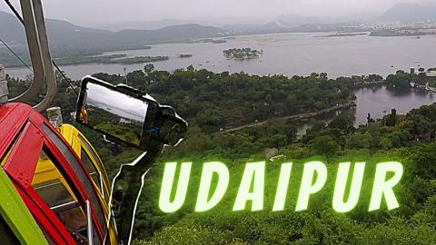 When I Took My Gimbal On A Ropeway Ride | Bird's Eye View of Udaipur ...