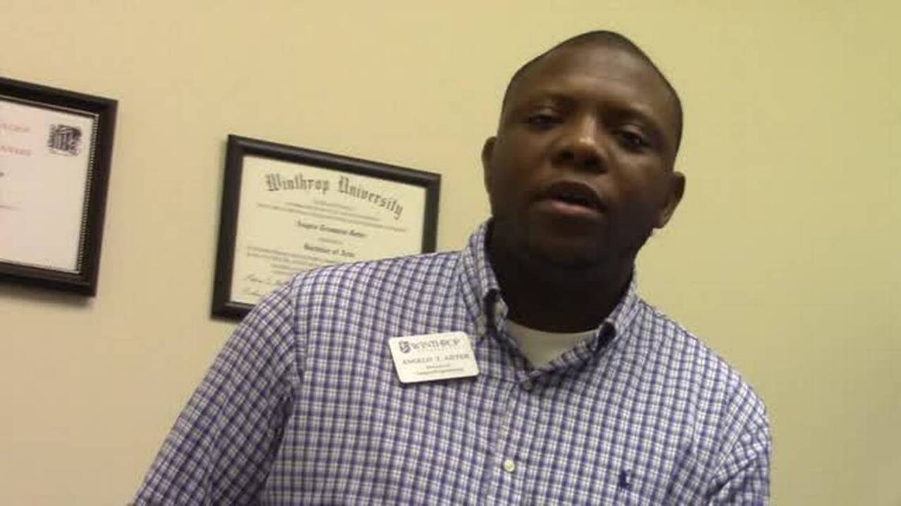 Winthrop's Angelo Geter practices spoken word set for Carolinas ...