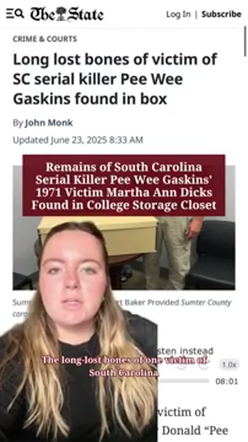 Lost bones of serial killer Pee Wee Gaskins’ victim found | The State
