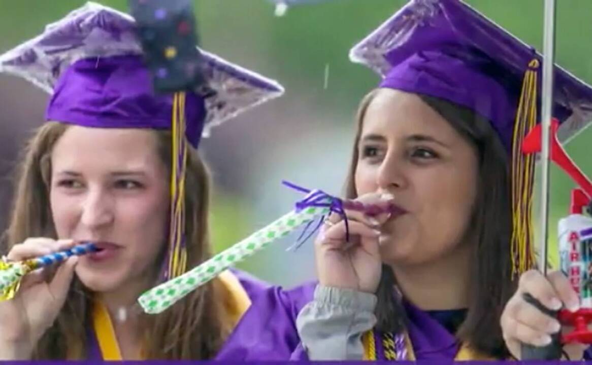 ECU graduates get their degrees, virtually, after rainout | Raleigh ...
