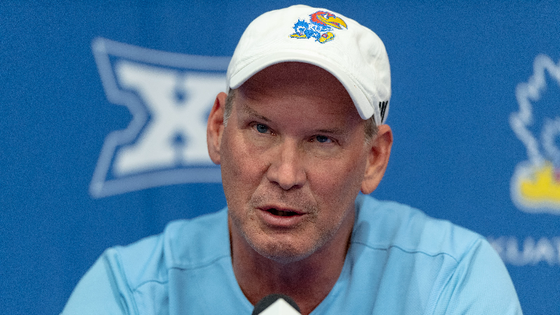 KU football coach preaches "confidence without complacency" | Kansas ...