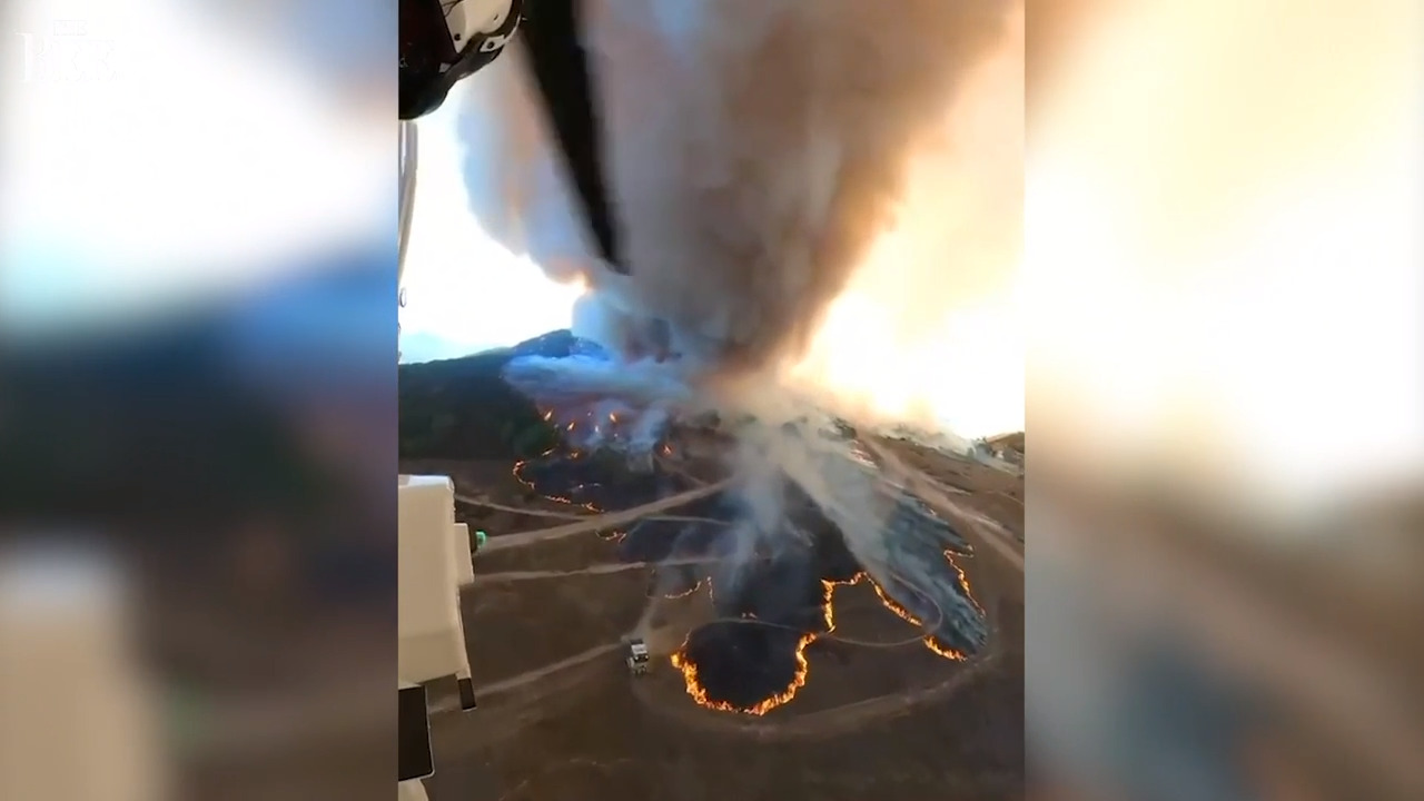 See an aerial view of Chaparral Fire shows 'jaw-dropping' conditions in ...