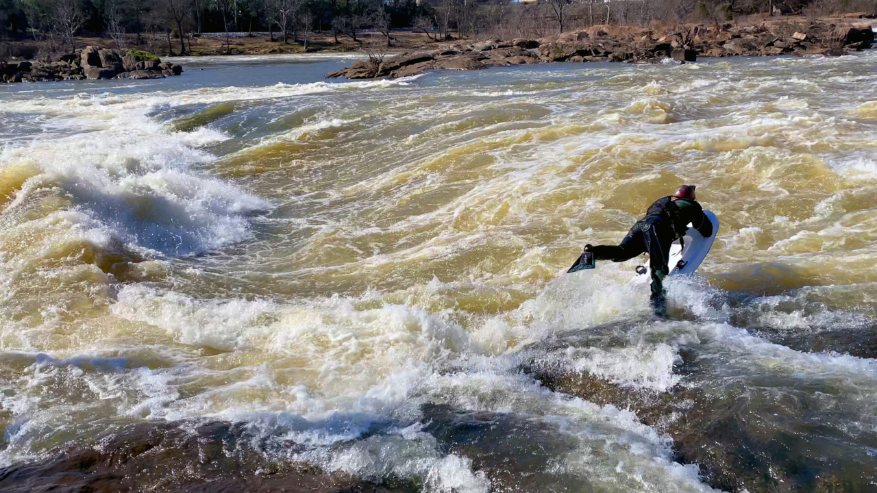 Boogie boarder tests whitewater surfing in Columbus, Georgia | Columbus ...